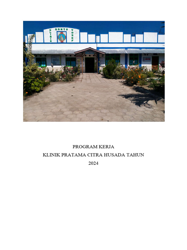 Program Kerja Klinik Pratama 2024 | PDF