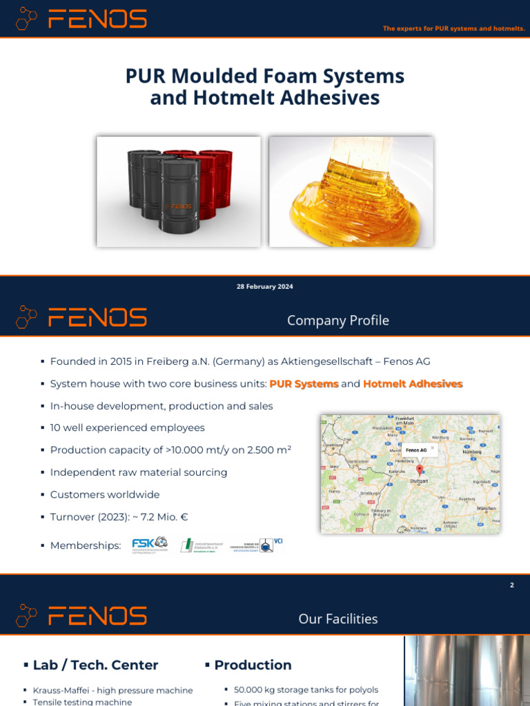 Fenos AG - Company Profile - Short - EN | PDF | Polyurethane | Secondary Sector Of The Economy