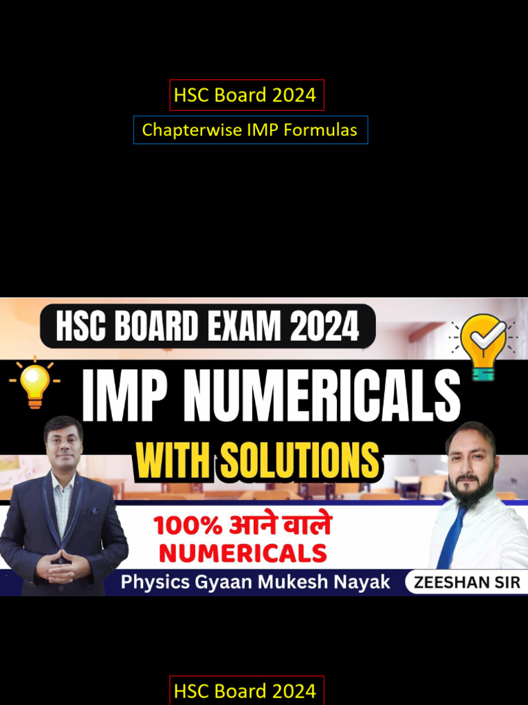 MOST IMP NUMERICALS With SOLUTION | PDF | Photoelectric Effect | Capacitor