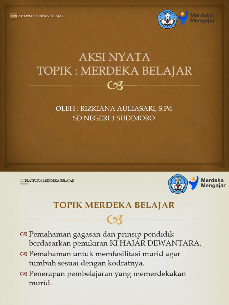 Aksi Nyata Merdeka Belajar | PDF | Karier & Perkembangan