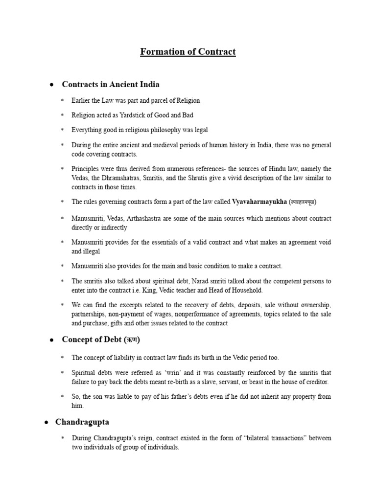 Formation of Contract | PDF | Offer And Acceptance | Private Law