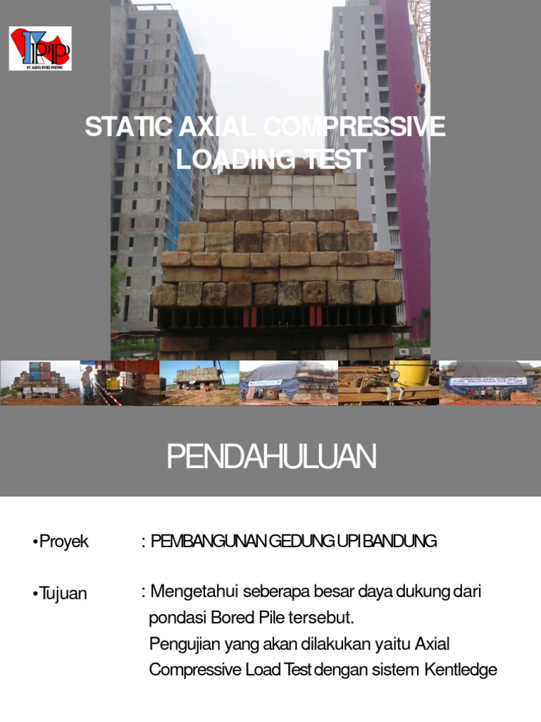 Loading Test Tekan Kentledge | PDF | Teknologi & Rekayasa