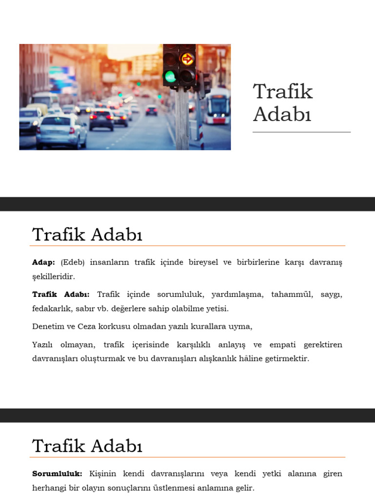 Trafik Adabı | PDF