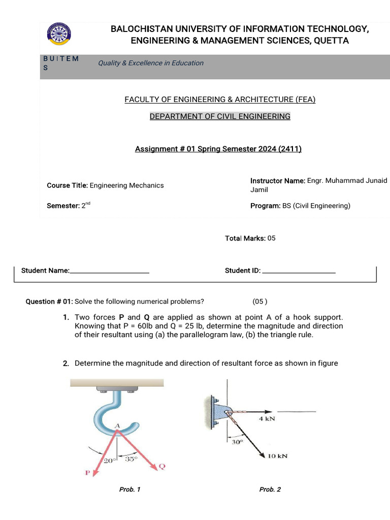 Assignment # 01 | PDF