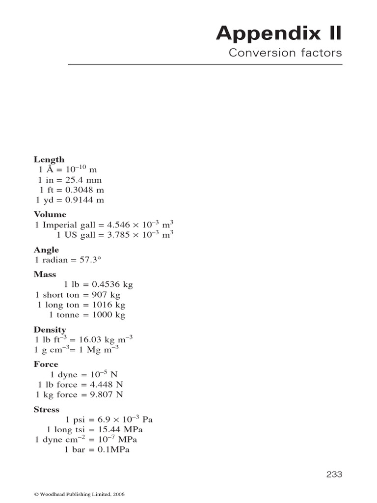 Engineering Conversion Guide | PDF