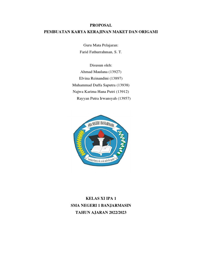 Kelompok 5 XI IPA 1 Proposal | PDF
