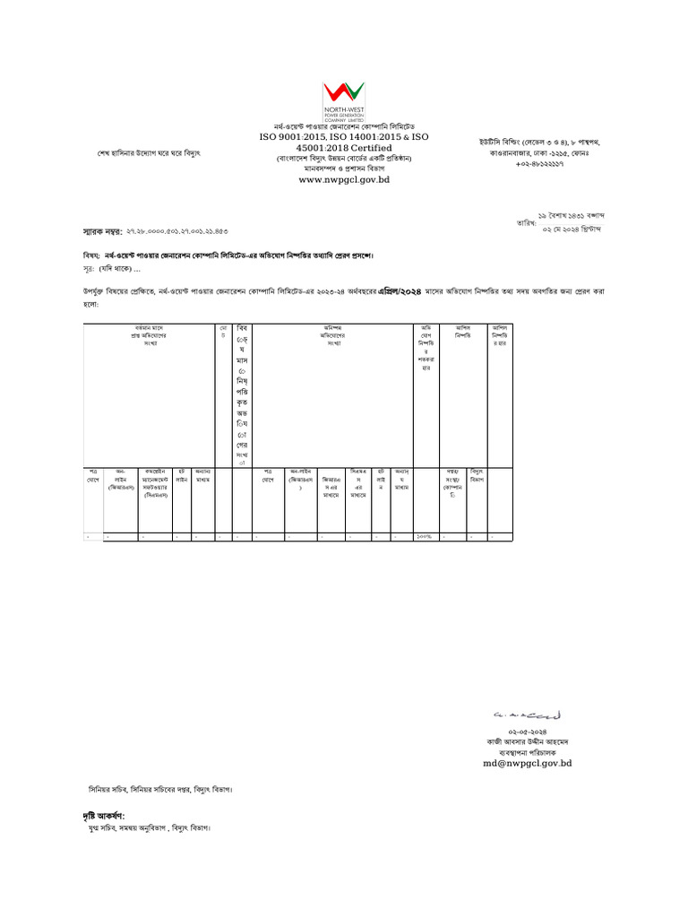 GRS April-NWPGCL | PDF