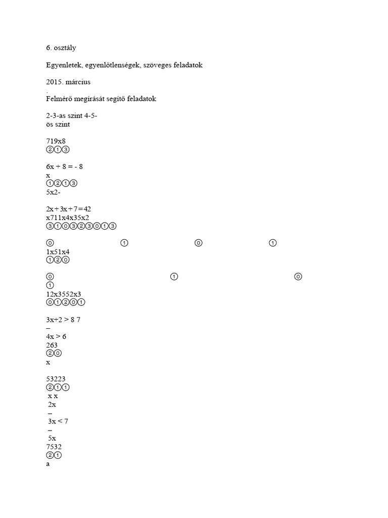 MATEK Feldatok | PDF