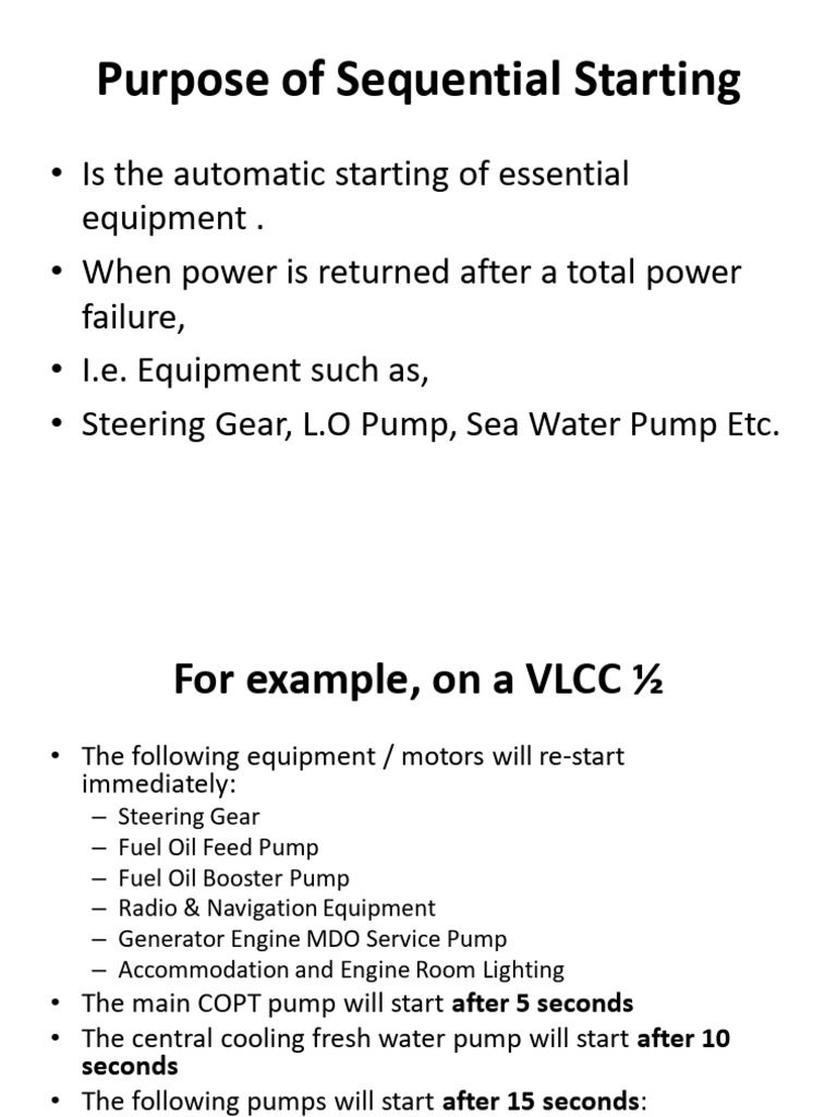 TMI Ch4-2 Sequential Starting | PDF