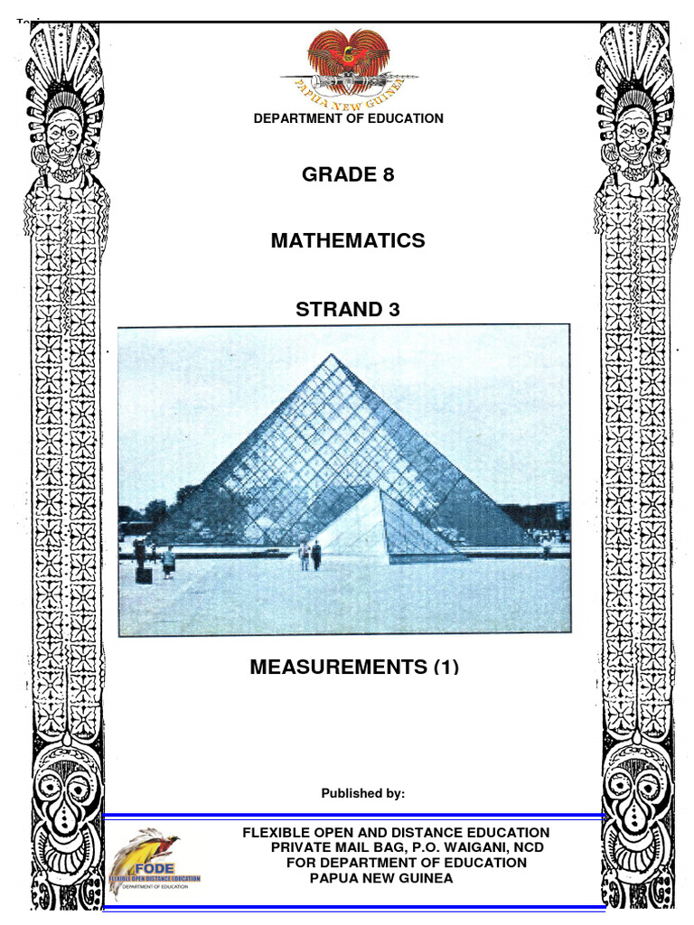 GR 8 Mathematics S3 | PDF | Area | Length