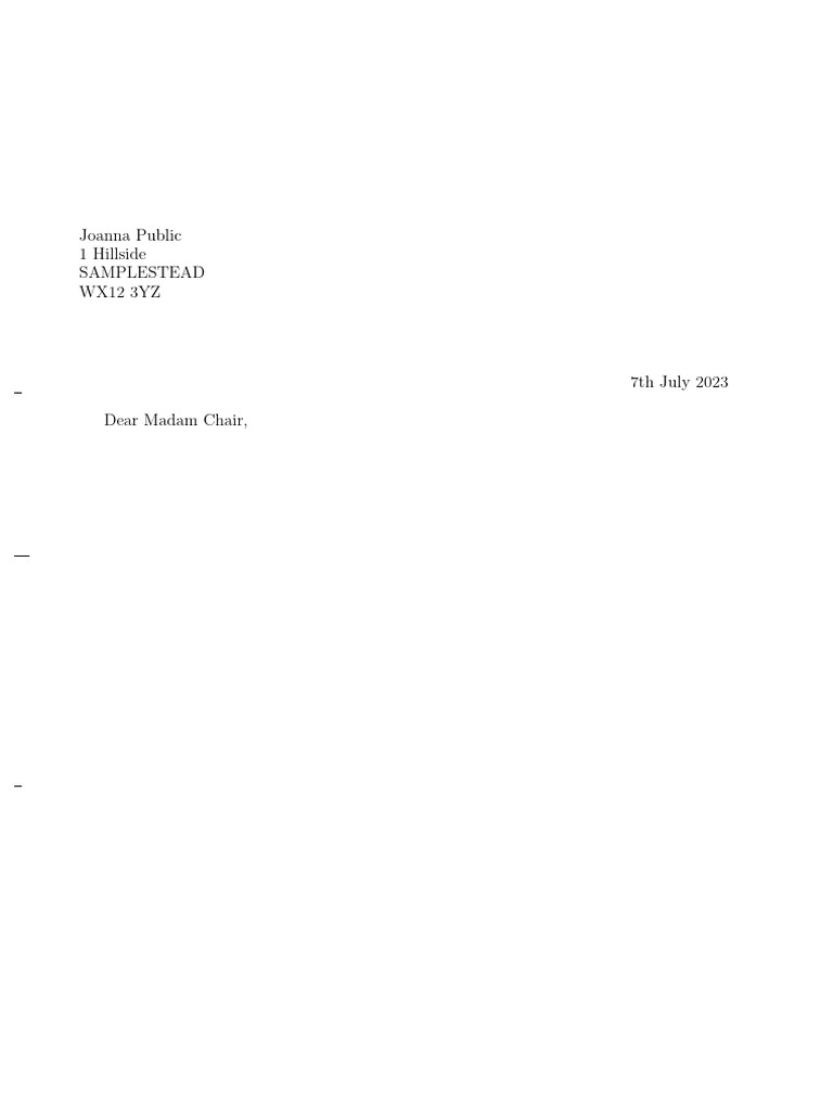 Letter Example 00 en | PDF