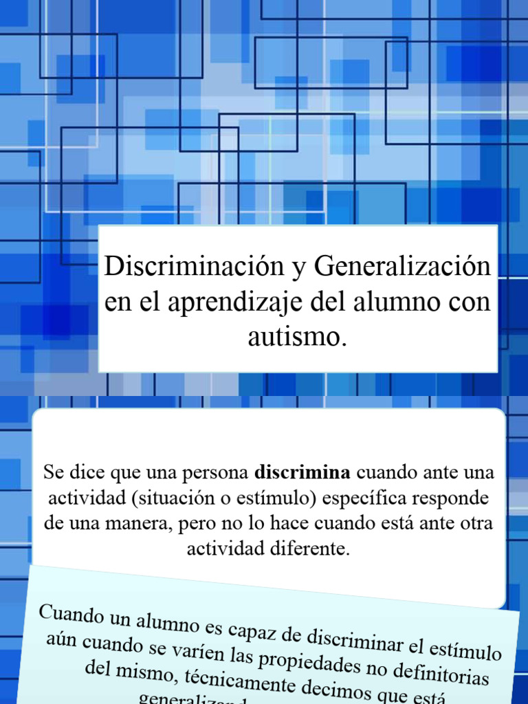 Generalizacion Preescolar | PDF | Cognición | Ciencia cognitiva