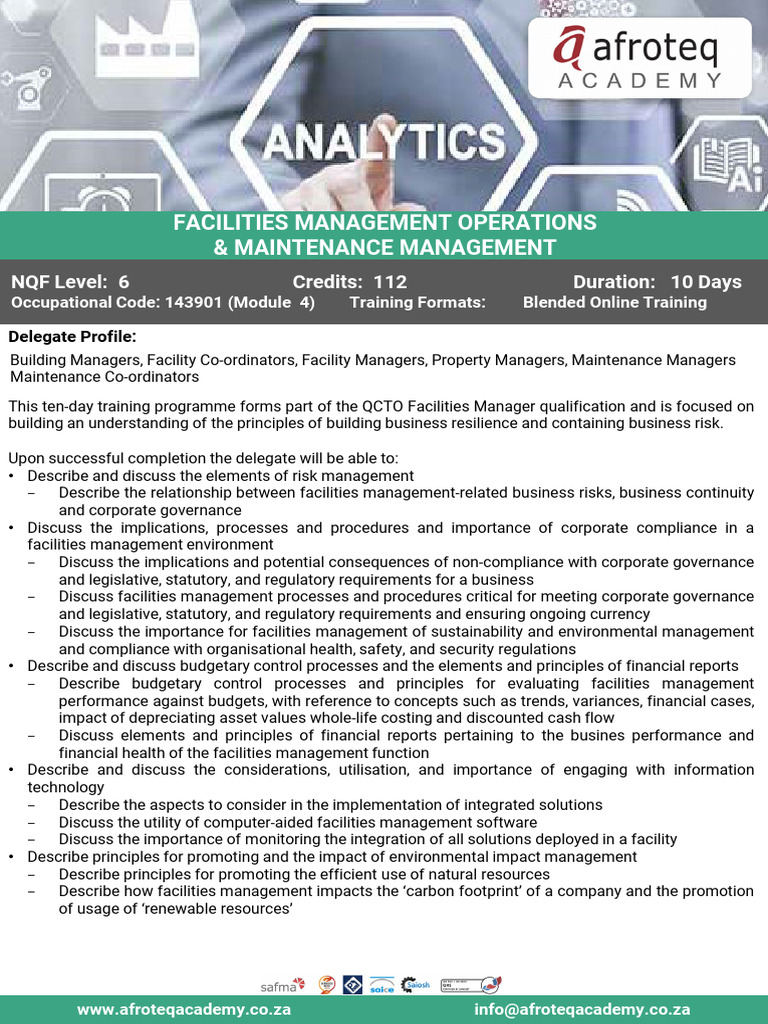 d Aca Prog Dt Ol m4 Fmop | PDF | Regulatory Compliance | Governance