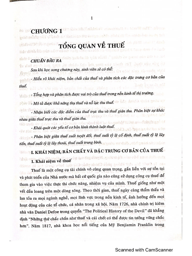 Giao Trinh Thue 1 | PDF