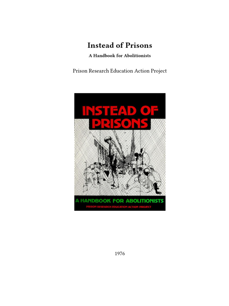 Prison Research Education Action Project Instead of Prisons | PDF | Prison | Criminal Justice