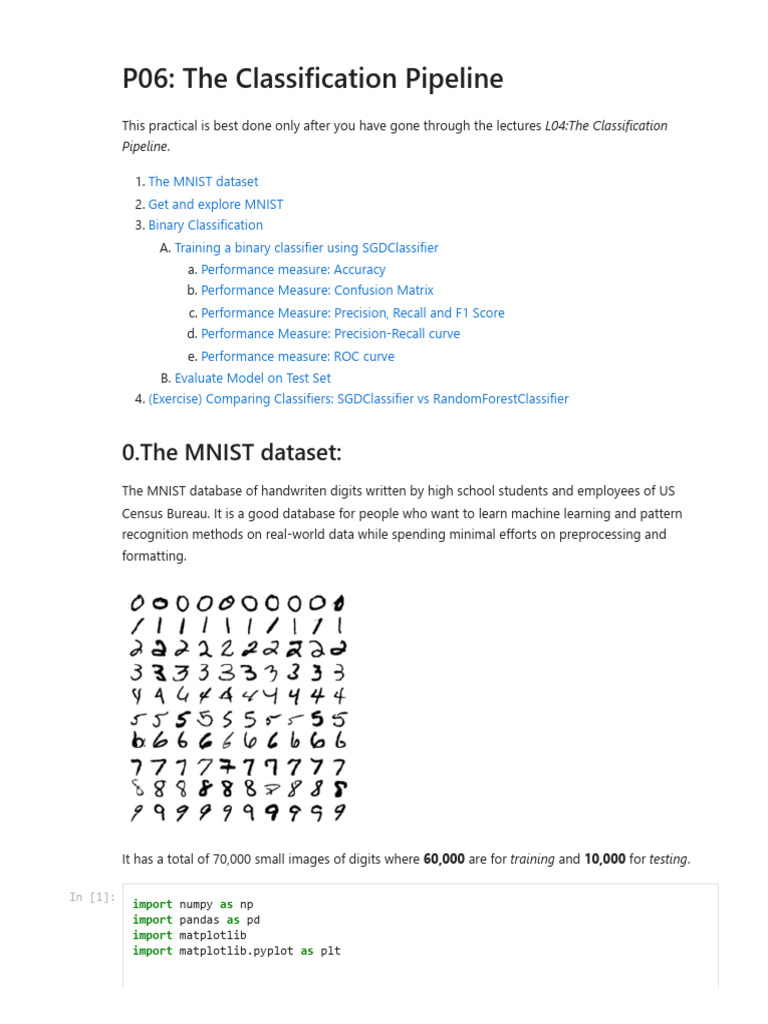 P06 The Classification Pipeline Ans | PDF | Receiver Operating Characteristic | Cross Validation ...