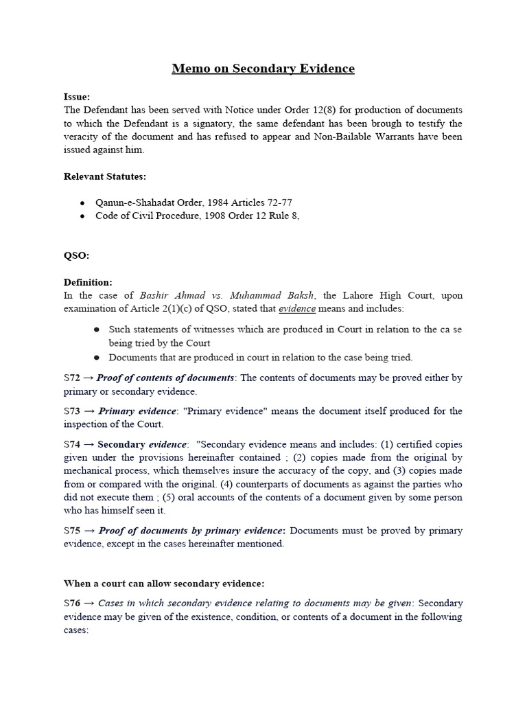 Memo on Doc Exhibition | PDF | Lawsuit | Judgment (Law)