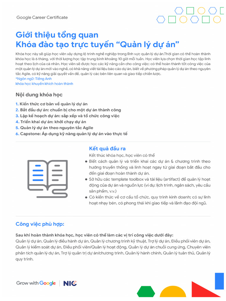 Project Management - Onepage | PDF