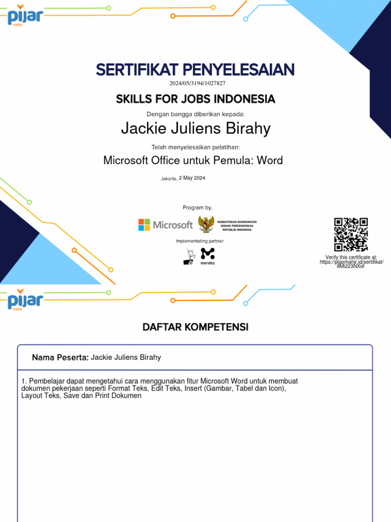 Pijar Mahir-Microsoft Office Untuk Pemula | PDF