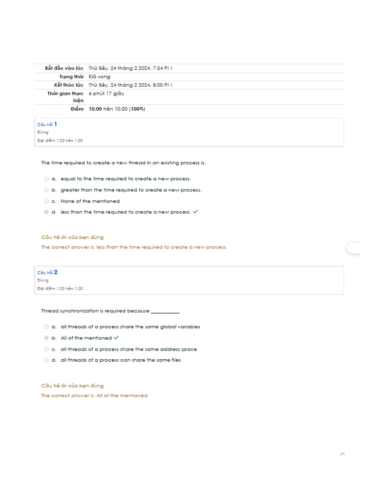Process and Thread | PDF | Thread (Computing) | Process (Computing)
