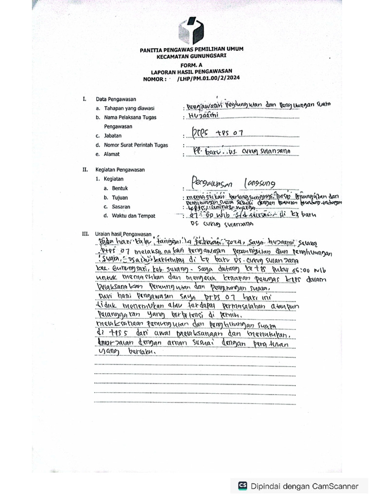 FOM a TPS 7 DS Curug Sulanjana | PDF