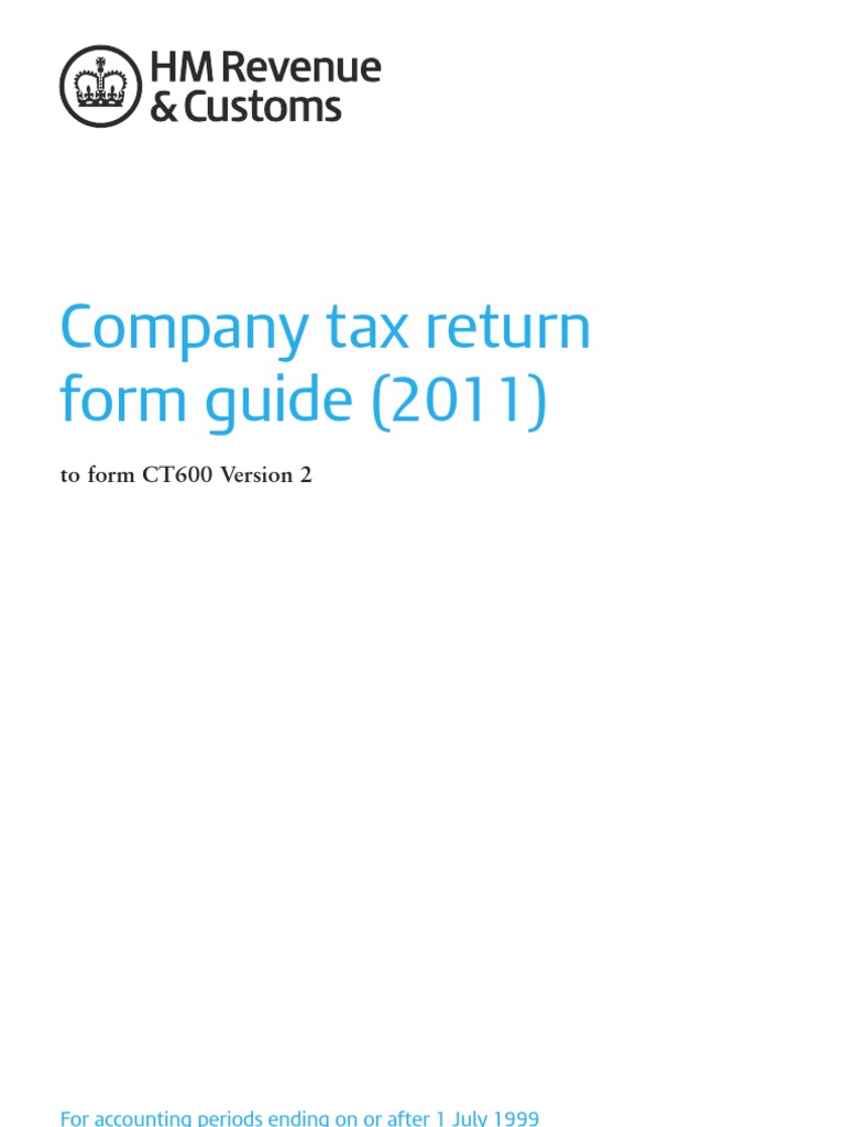ct600 Guide 2011 | PDF | United Kingdom Corporation Tax | Taxes