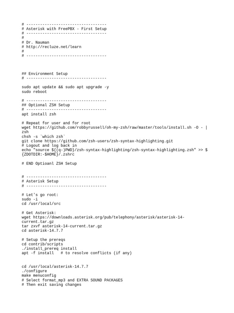 1.2 Asterisk-Freepbx | PDF | Computing | Software