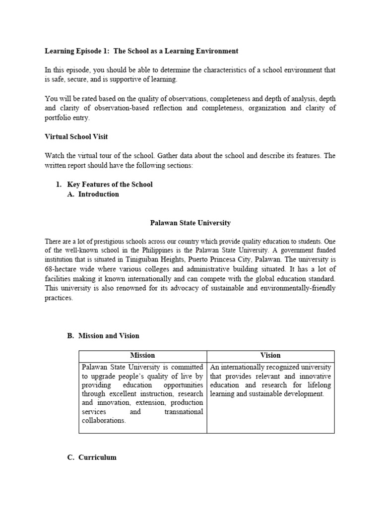 Le1 (The School As A Learning Environment) | PDF | Teachers | Schools