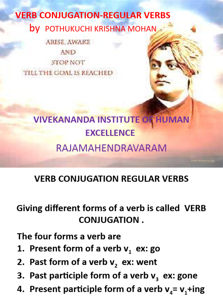 Regular Verb Conjugation Guide | PDF | Verb | Grammatical Tense