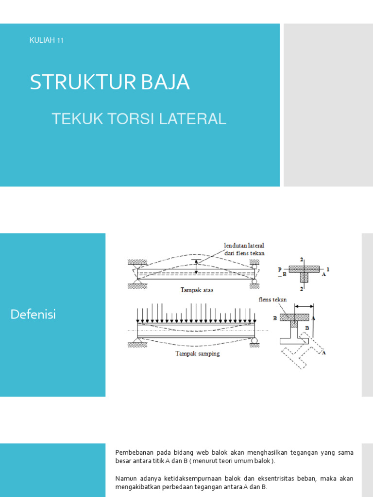 Tekuk Torsi Lateral pada Struktur Baja | PDF | Sejarah