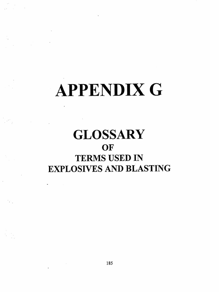 Vocabulary Blasting Terms | PDF