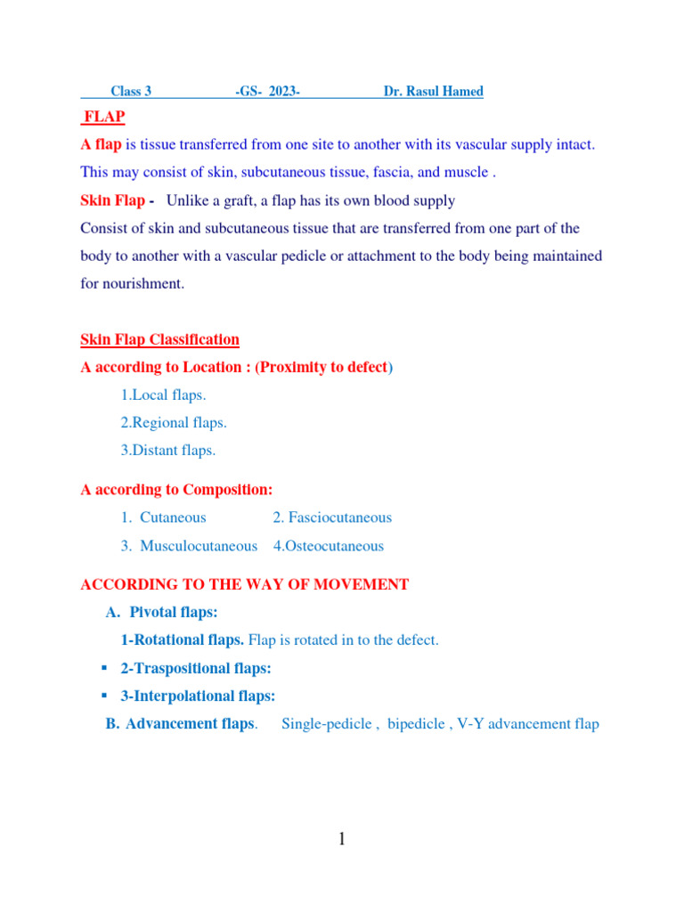 8 - Flap - Dr. RASUL - Copy - With You | PDF | Medical Specialties ...