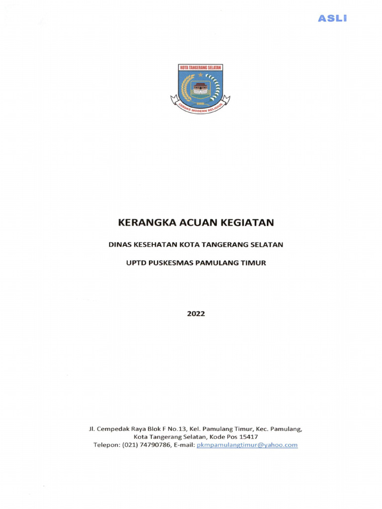 Kak Program Ibu Dan Anak | PDF