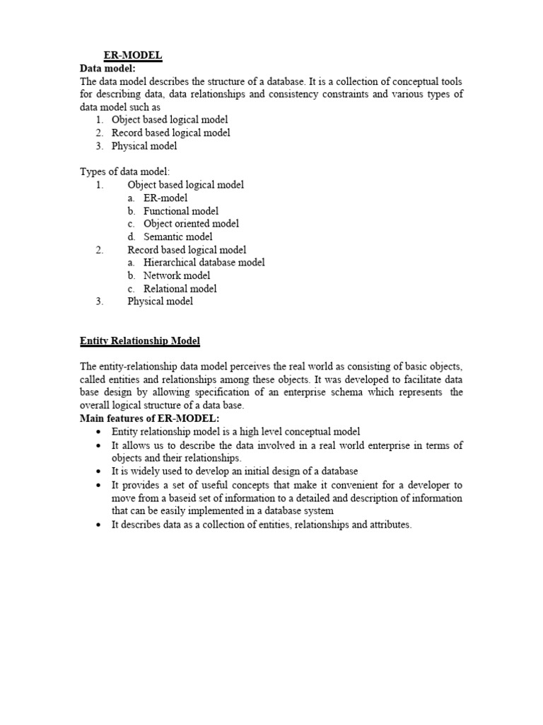 unit-2 dbms | PDF | Conceptual Model | Relational Model
