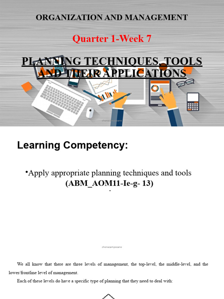 Planning Techniques and Tools Overview | PDF | Forecasting | Scenario ...