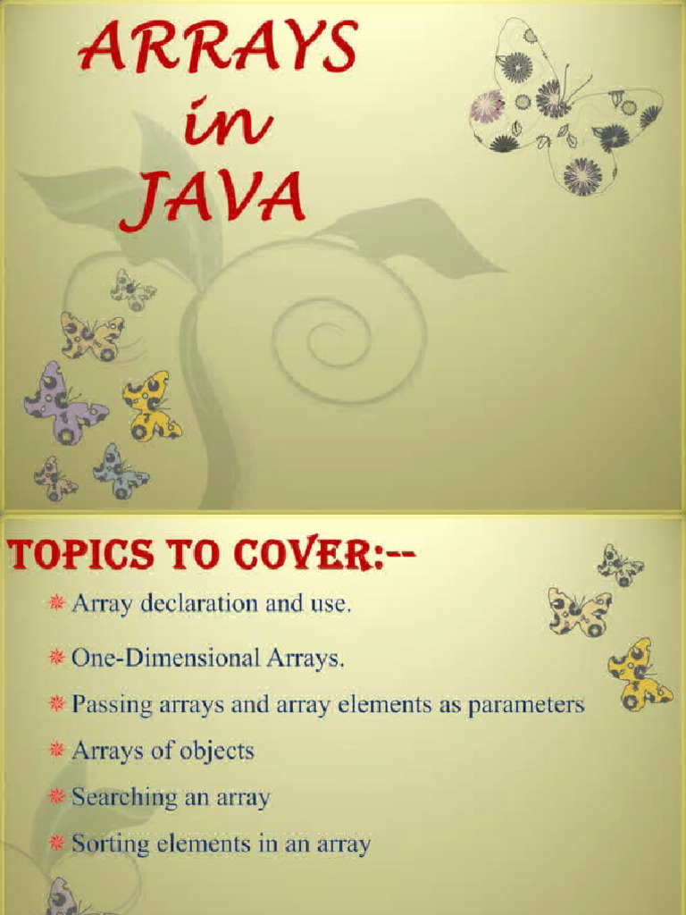 Arrays | PDF