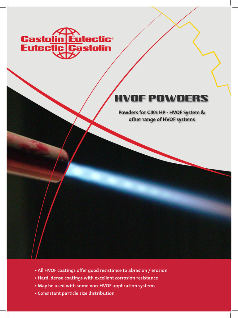 Catalog - Castolin HVOF Powders | PDF | Materials | Metals