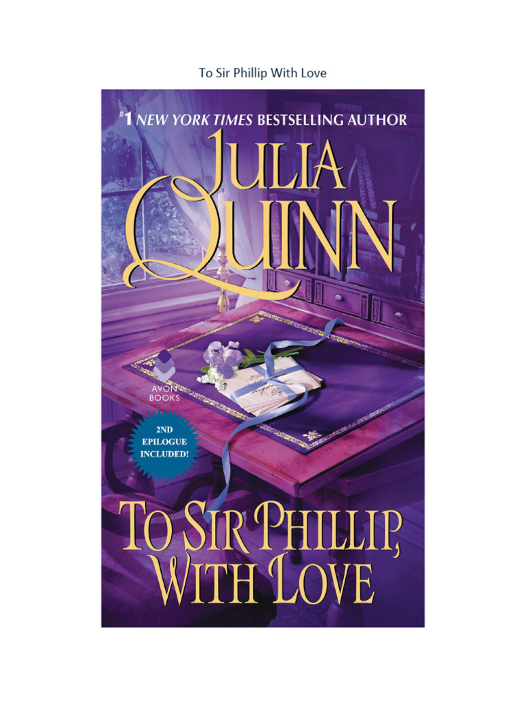 To Sir Phillip With Love Pdf