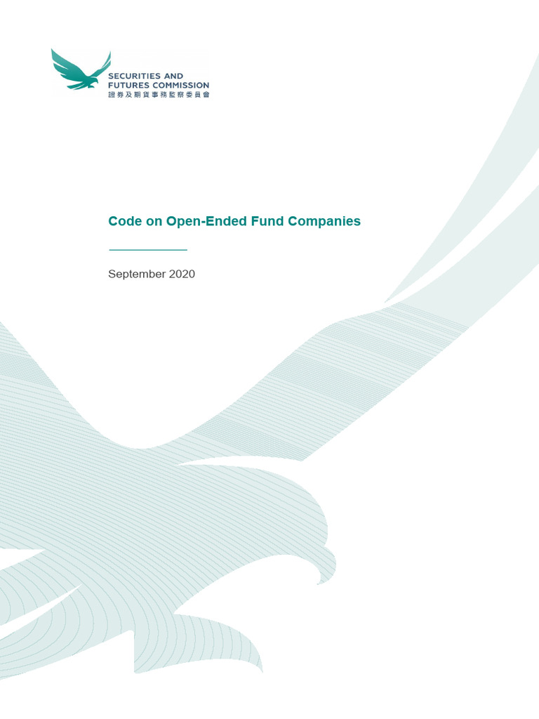 Code On Open Ended Fund Companies - EN - Sept - 2020 - New | PDF ...