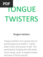 50 English Tongue Twisters for Pronunciation | PDF