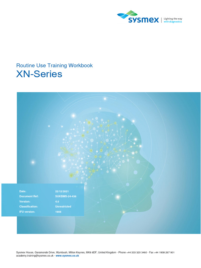 XN-Series Routine Use Training Workbook V4.0 | PDF