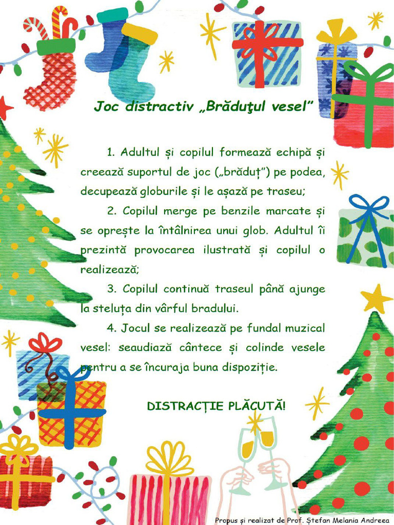 Joc Distractiv - Brăduțul Vesel | PDF