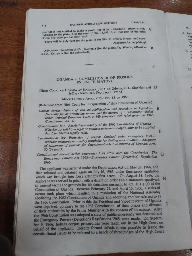 Exparte Matovu | PDF