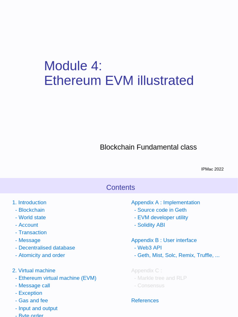 Module 4 - EVM | PDF | Computer Data Storage | Database Transaction