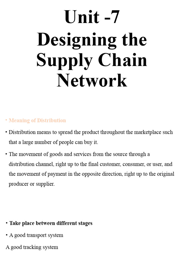 unit-7 | PDF | Retail | Warehouse