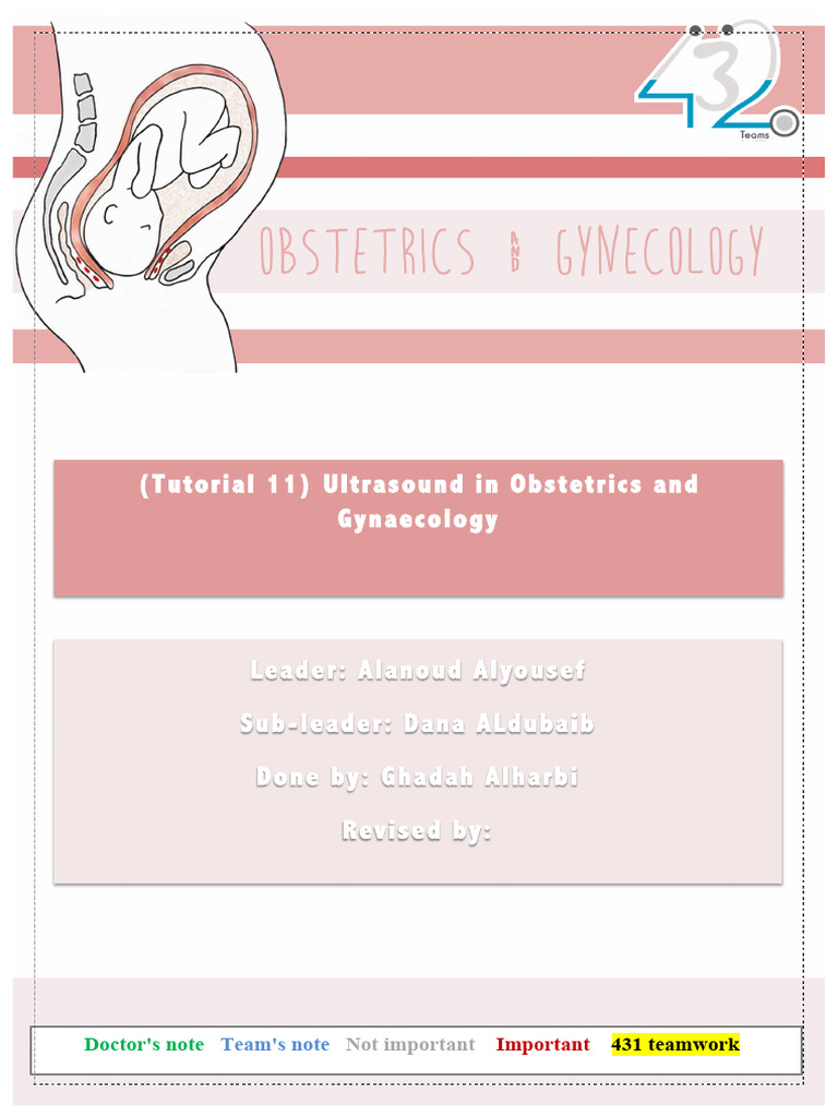 T11 - US in Ob - Gyn Updated | PDF | Fetus | Medical Ultrasound