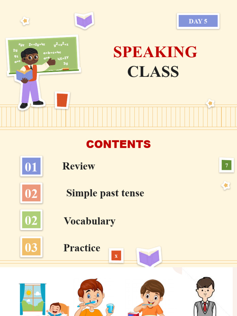 Day 5 - Simple Past & Speaking | PDF
