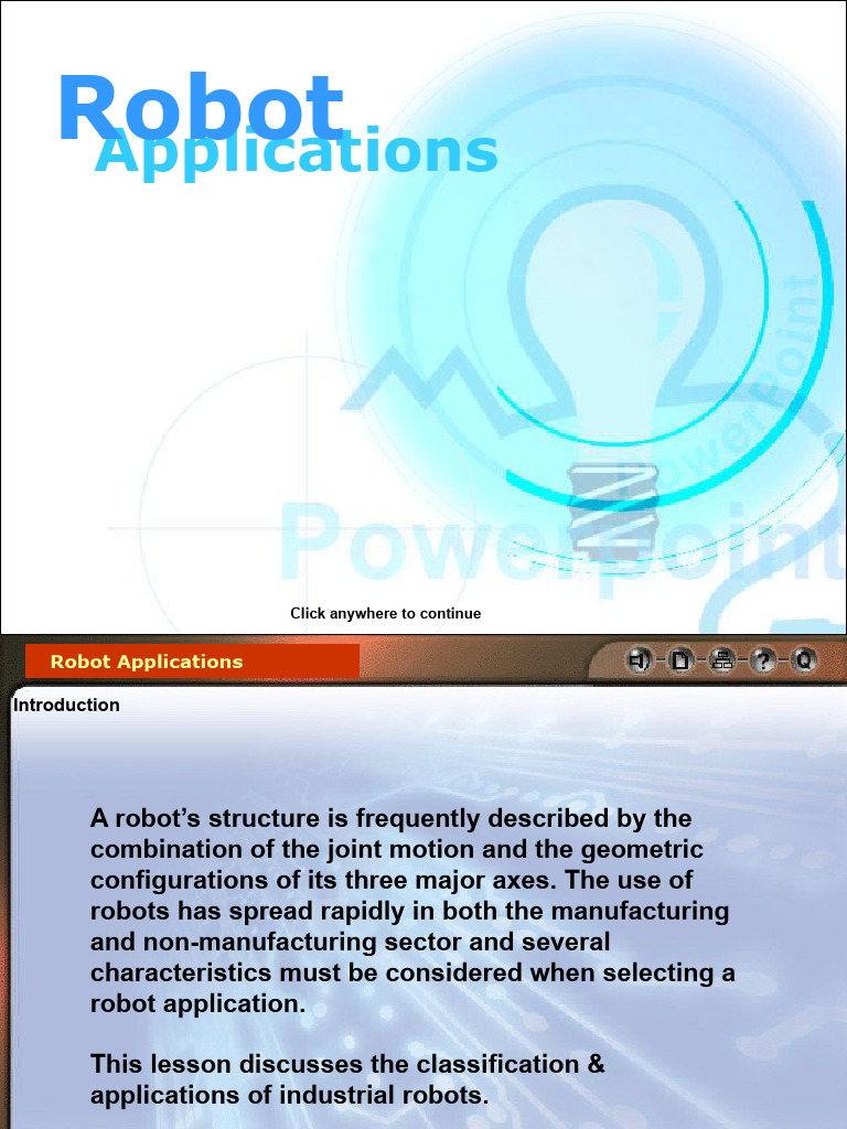 Unit 6 1 2 Robot Applications | PDF | Welding | Construction