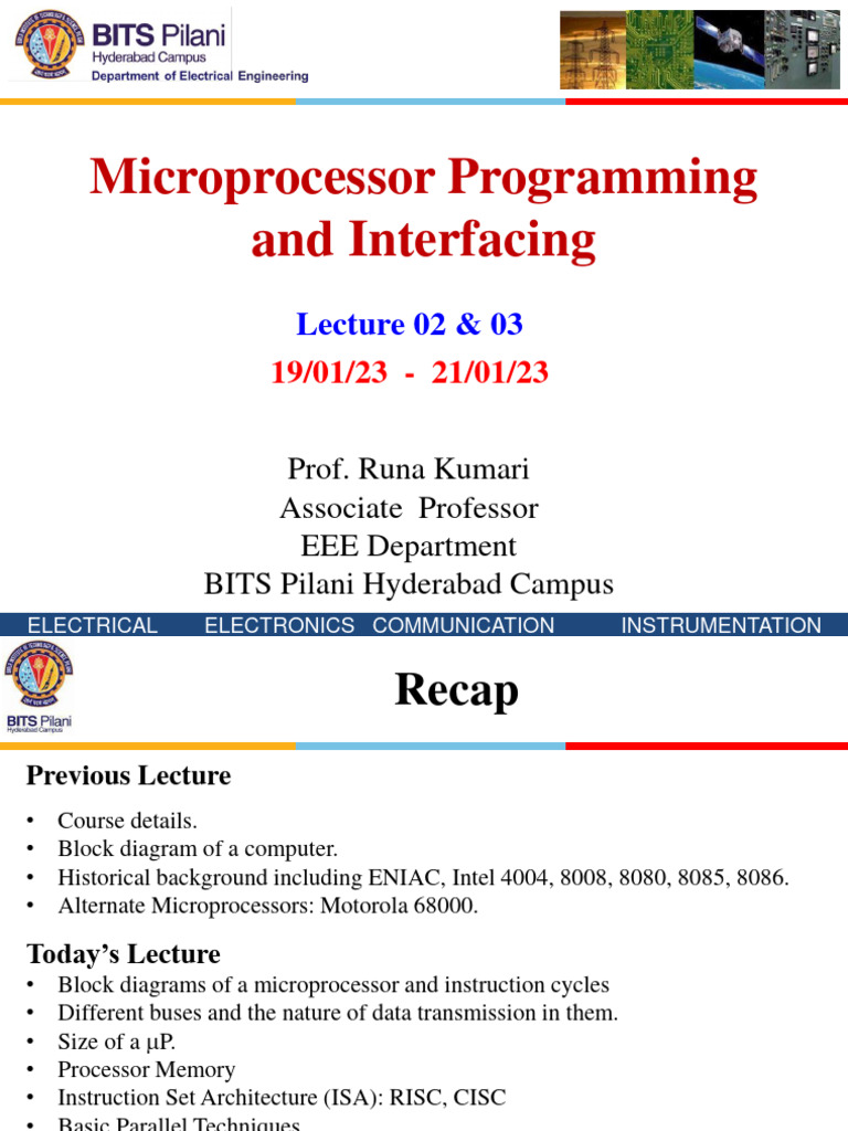 Microprocessor Programming Overview | PDF | Central Processing Unit | Parallel Computing