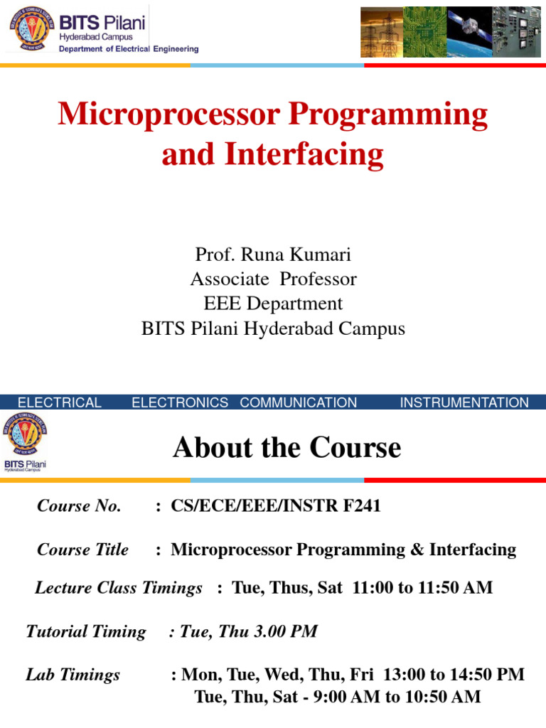 Lec 1 - Introduction Jan 17th 2023 | PDF | Microprocessor | Computer Data Storage